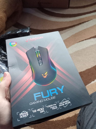 Игровая мышь проводная ARDOR GAMING GAMING Fury, черный - купить по ...