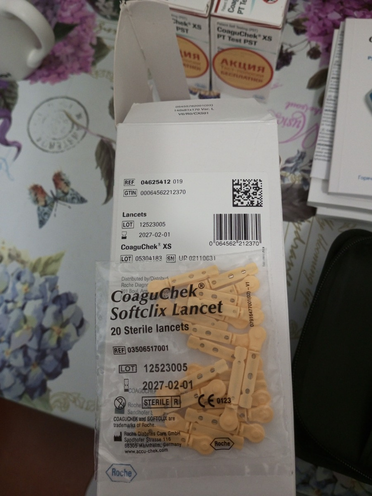 Коагулометр Коагучек (CoaguChek) XS + 12 тест-полосок в комплекте ...