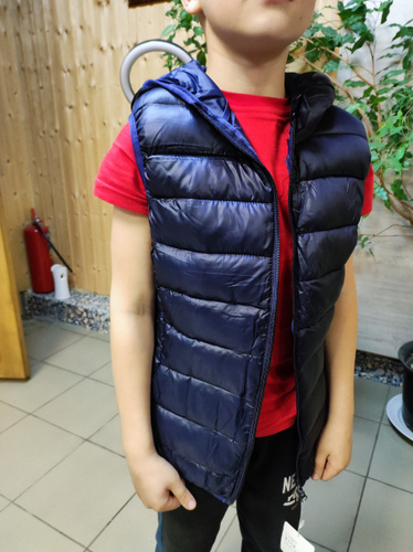 Жилет Мальчики Dont forget to smile черный, размер 150 утепленный Китай купить c доставкой на ...