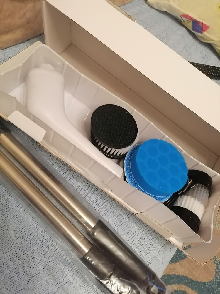 Беспроводная электрощетка для уборки с насадками мощная, универсальная ...