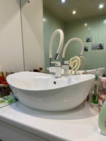 Раковина CeramaLux 9018x59,5 см, белый купить по доступной цене с доставкой в интернет-магазине ...