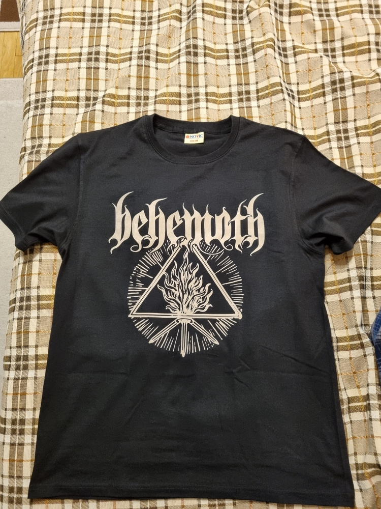 Футболка Мужской RockUp черный Короткий, размер 44, 46 Хлопок Логотип прямой Повседневный Россия ...