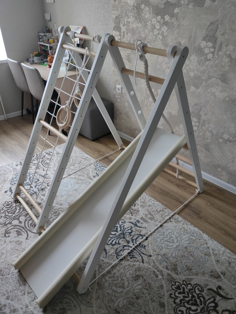 Складной детский игровой комплекс с горкой;складной детский спортивный ...