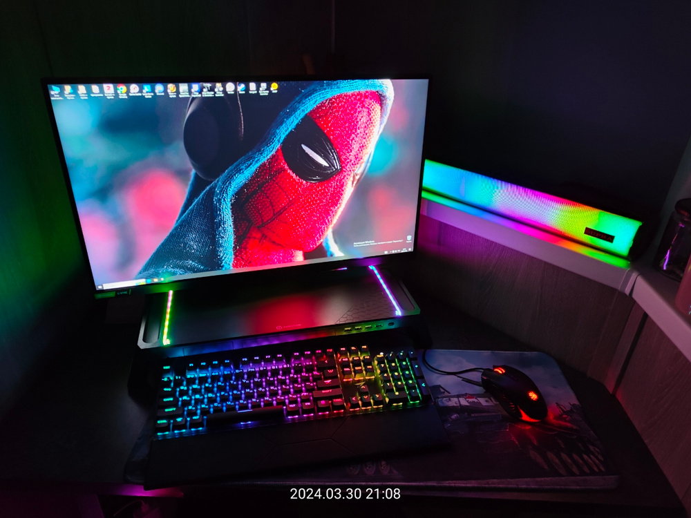 Подставка под монитор с USB хаб EVOLUTION MS200 RGB - купить с доставкой по выгодным ценам в ...
