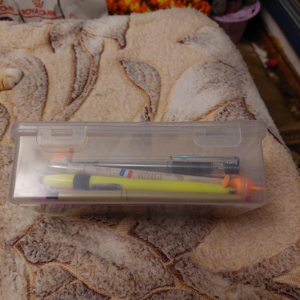 Три Прозрачная коробка для карандашей - купить с доставкой по выгодным ...