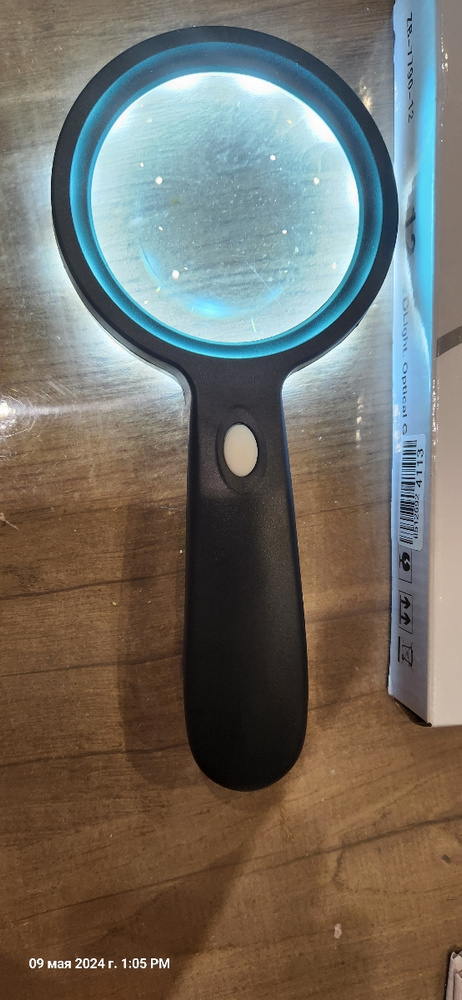 Лупа с подсветкой 10х, 90 мм, с подсветкой (12 LED) - купить с ...