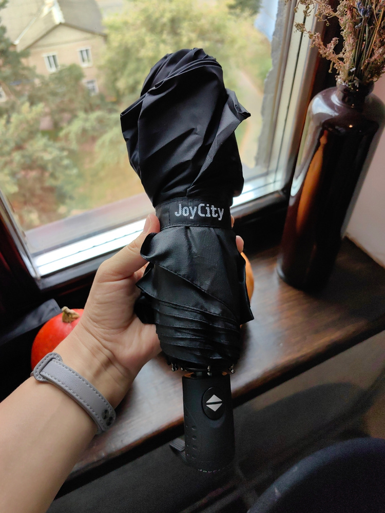 Зонт JOYCITY, 3 сложения, фиолетовый купить по низкой цене в интернет-магазине OZON (1374051174)