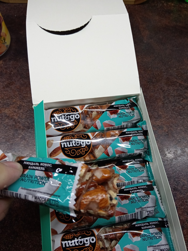 Миндальный батончик NUT N GO с арахисовой пастой шоу-бокс 18шт купить на OZON по низкой цене ...