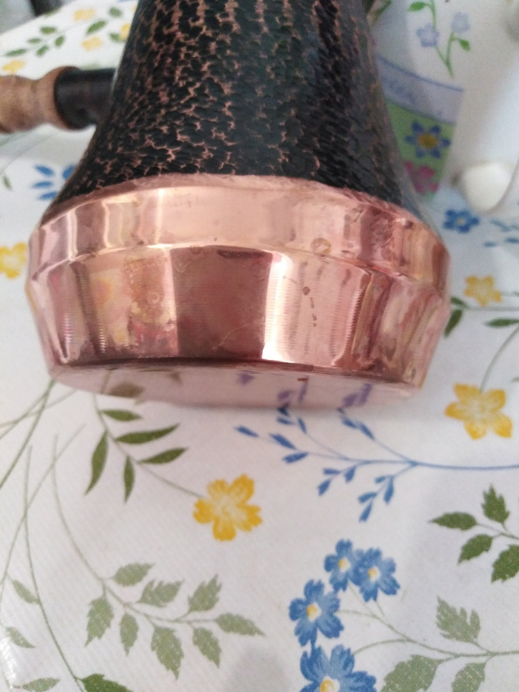 Турка для кофе медная 160 мл, JEZVA COFFEE Армянская джезва цельная, коллекция "Винтаж" купить ...