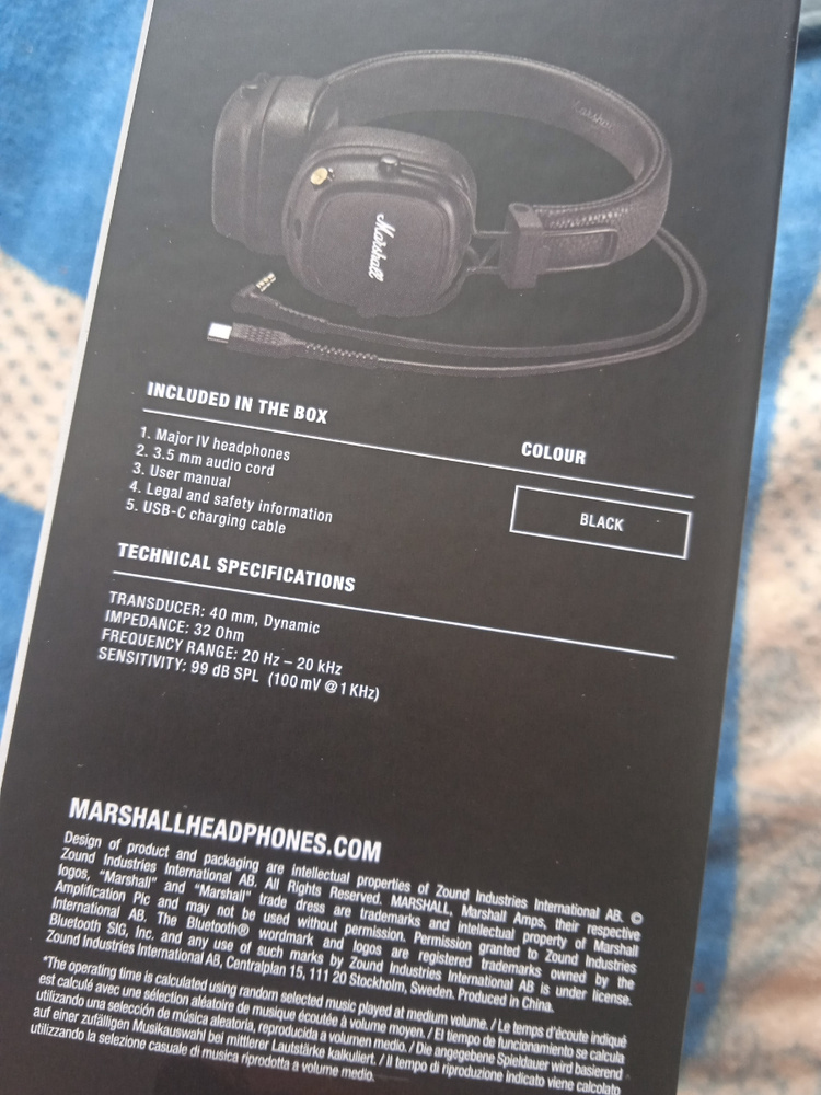 Наушники Накладные Marshall Major 4 - купить по доступным ценам в ...