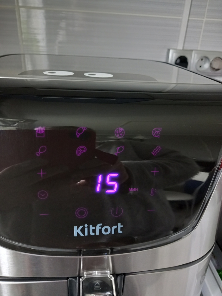 Kitfort Аэрогриль КТ-2232, серый металлик купить на OZON по низкой цене (464119976)