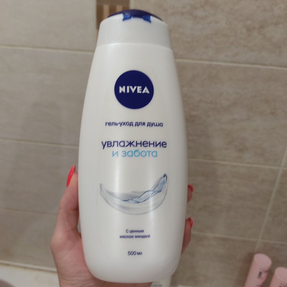 Гель-уход для душа NIVEA Увлажнение и забота с маслом миндаля, 750 мл ...