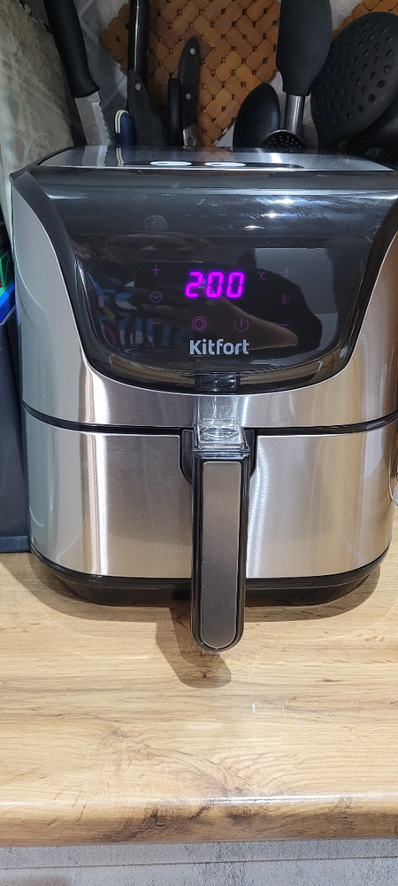 Kitfort Аэрогриль КТ-2232, серый металлик купить на OZON по низкой цене (464119976)