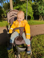 Куртка Мальчики OLDOS Капюшон, Светоотражающие элементы голубой, синий стойка Полиэстер с ПУ ...