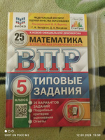 ВПР. Математика 5 класс. 25 вариантов. Типовые задания. | Мануйлов ...