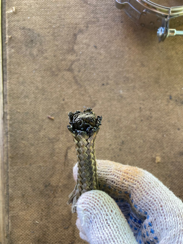 Базальтовый шнур термостойкий 1000С BASFIBER диаметр 10 мм, длина 2 м огнестойкий/огнеупорный ...