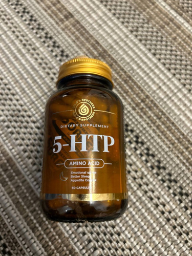 GOLDN APOTHEKA 5-HTP (5-гидрокситриптофан) 100 мг, 60 шт, аминокислота в капсулах для улучшения ...
