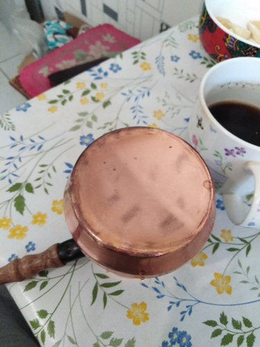 Турка для кофе медная 160 мл, JEZVA COFFEE Армянская джезва цельная, коллекция "Винтаж" купить ...