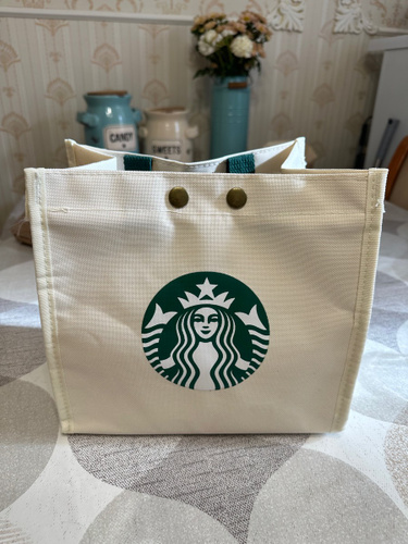 Ланч-бокс Starbucks, 1400 мл, 1 шт, белый, зеленый - купить по выгодной ...