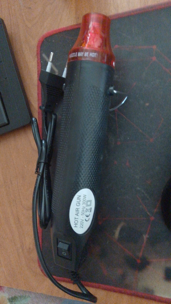 Строительный фен AWODARIUS Фен технический строительный для термоусадки, эмбоссинга ...