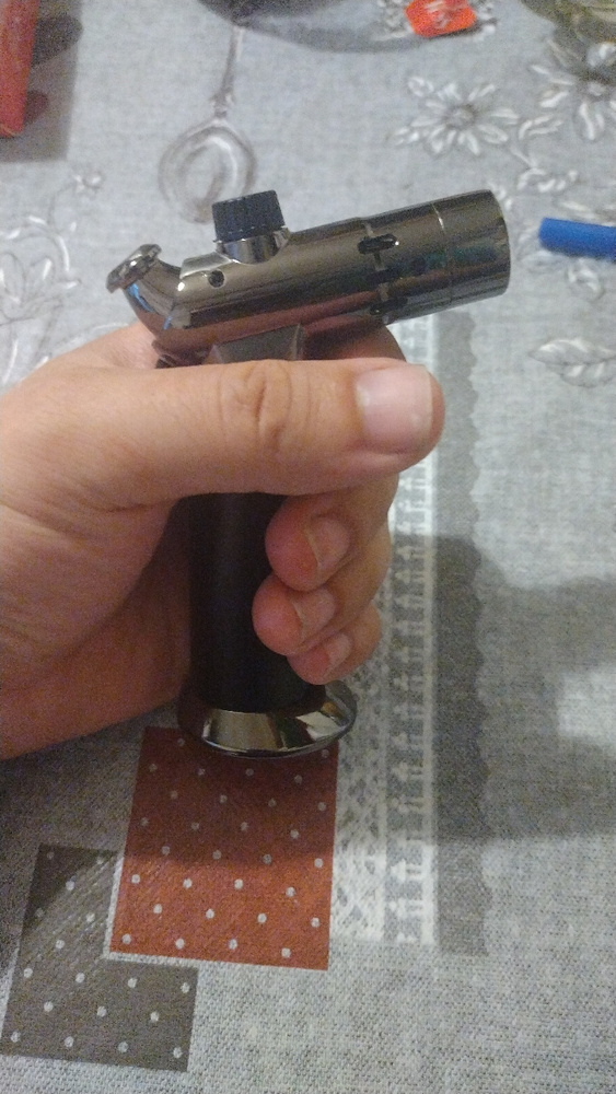 Горелка GT-38 REXANT газовая туристическая заправляемая с пьезоподжигом, регулятором мощности и ...