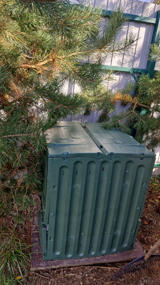 Компостер GRAF ECO-KING 600 л, зеленый контейнер пластиковый для сада ...