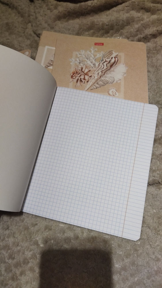 Тетрадь Hatber 18 листов, формата А5, в клетку, на скобе, 10 штук/5 дизайнов -Жемчужные ракушки ...