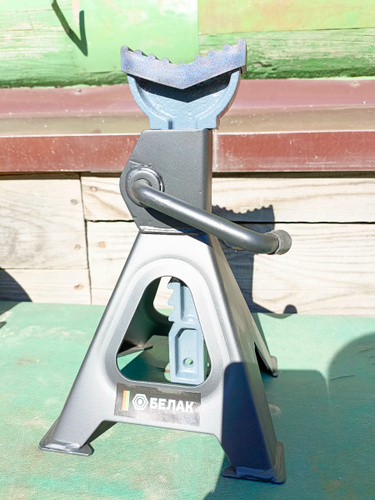 Стойка страховочная 3т с гребенкой подставка подпорка винтовая опорная ...