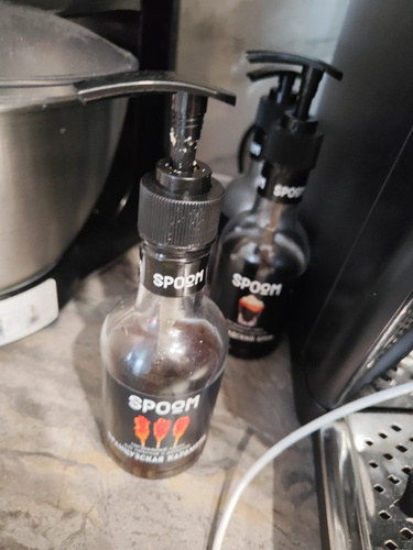 Набор сиропов Spoom для кофе Ваниль, Карамель, Миндаль в фирменной упаковке (3 шт по 330 г / 250 ...