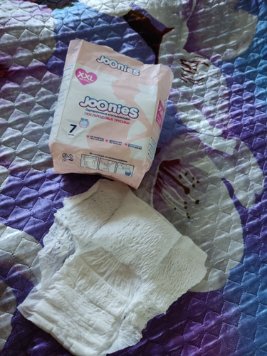 JOONIES Одноразовые послеродовые трусы, размер XXL (90-120см), 7 шт. (Ультрамягкие, нежные ...