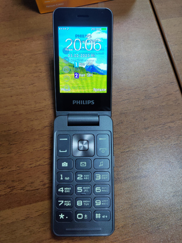 Philips Мобильный телефон Xenium E2602 Dark Grey, раскладушка, два ...