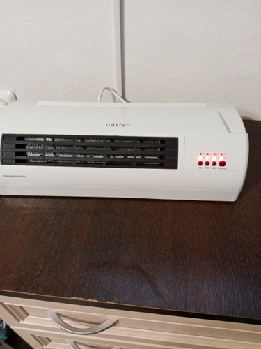 Тепловентилятор настенный керамический Oasis Eco NTL-20 / электрический обогреватель для дома ...