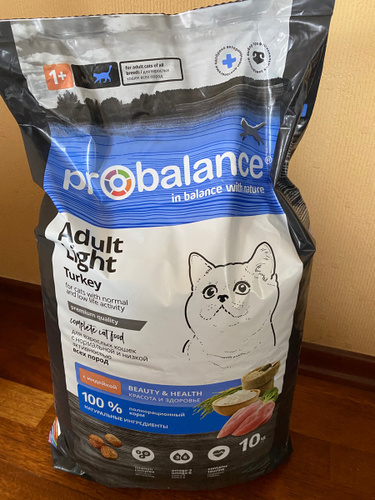 Корм сухой Probalance Sterilized для стерилизованных кошек и кастрированных котов, с курицей, 10 ...