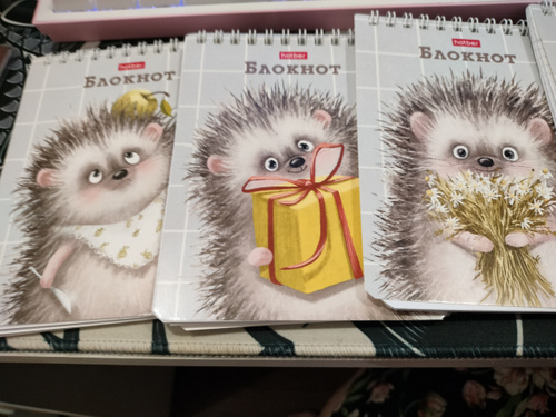 Набор блокнотов Hatber 40 листов, формата А6, в клетку, 65 г/кв. м, на гребне, ультрафиолетовый ...