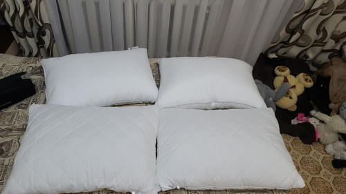 Sonno Home Комплект из двух подушек для сна EVA 50x70x15 см, мягкая и упругая, гипоаллергенный ...