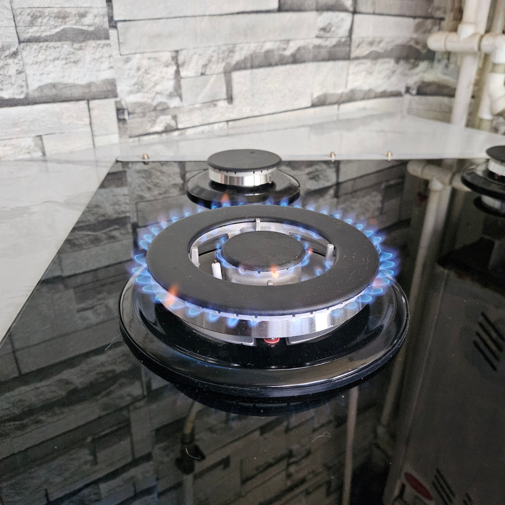 Варочная панель газовая HCG-471, стекло 4 конф, черная, эл.поджиг, газконтроль купить по низкой ...