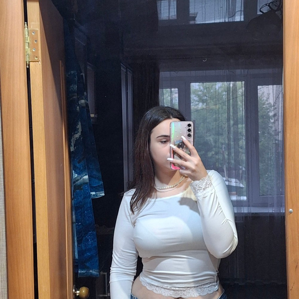 Кроп-топ Женский phumee розовый, размер 42 Политекс, Поролон Длинный Повседневный Кружево Китай ...