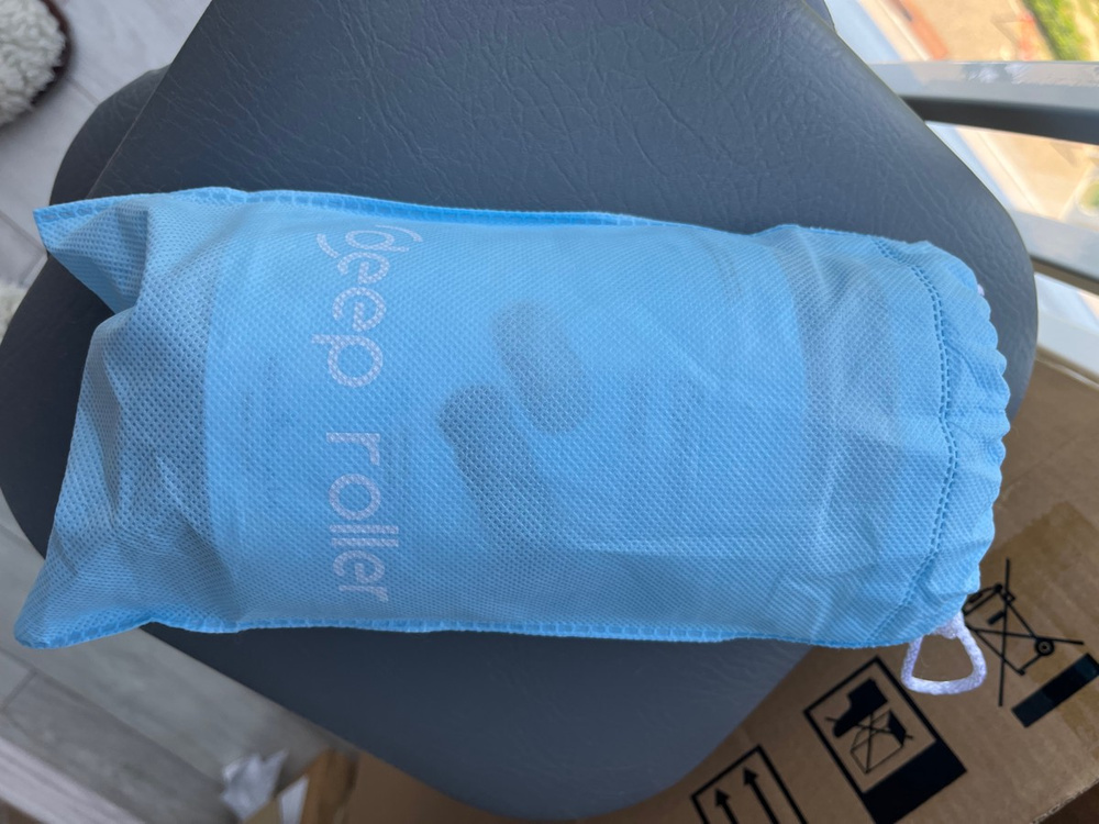 Массажный ролик DEEP ROLLER PU90 PRO для коррекции позвоночника и мфр, умеренно-жесткий, 20см ...