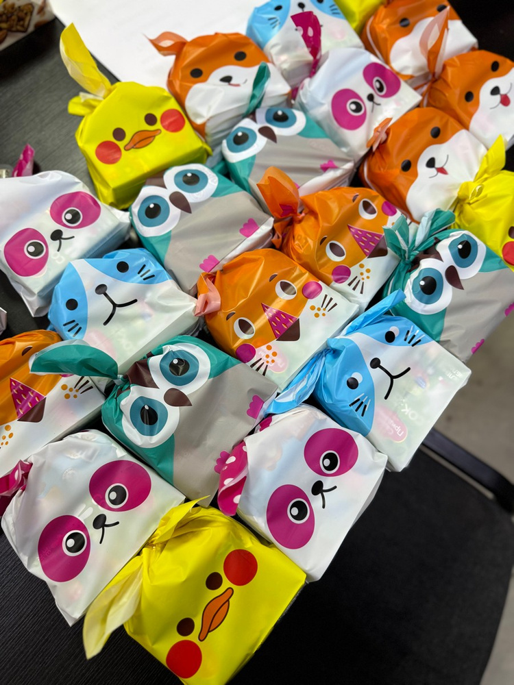 Пакеты для сладостей подарочные, пакет с застежкой зип zip lock для конфет, набор 30 штук ...
