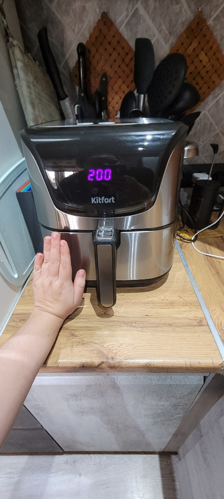 Kitfort Аэрогриль КТ-2232, серый металлик купить на OZON по низкой цене (464119976)