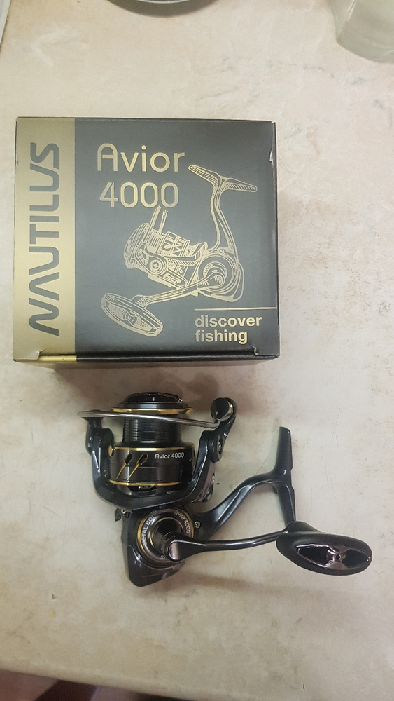 Катушка Nautilus Avior_серый металлик_черный_золотой, Безынерционная, 3000, Передний фрикцион ...
