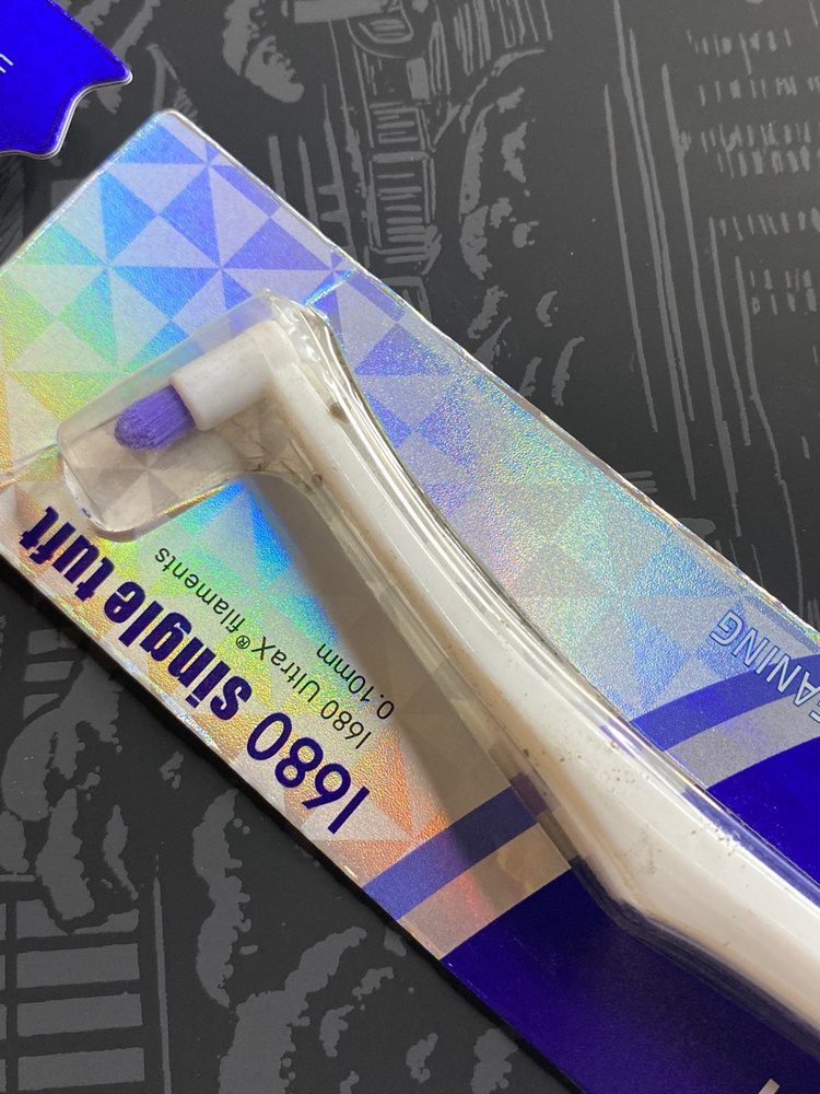 Монопучковая зубная щетка Pesitro 1680 6 мм, для брекетов и имплaнтов ...