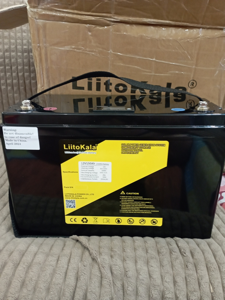 Аккумулятор 12v Lifepo4 литий-железо-фосфатный 120Ah Liitokala - купить с доставкой по выгодным ...