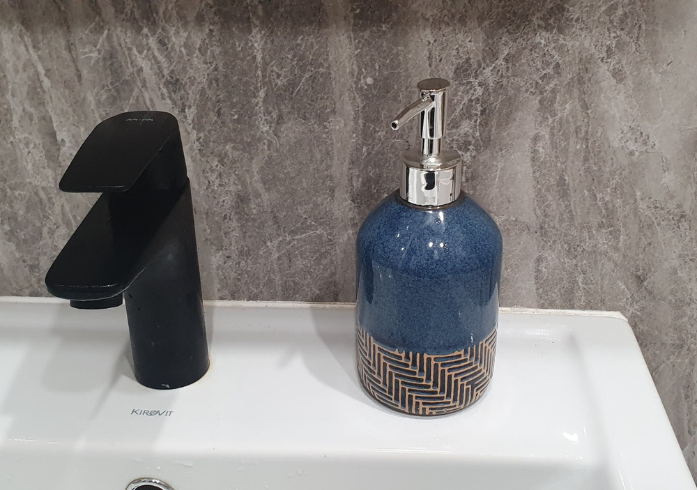 Proffi Home Дозатор для жидкого мыла, механический, полирезин, "Marble" - купить в интернет ...