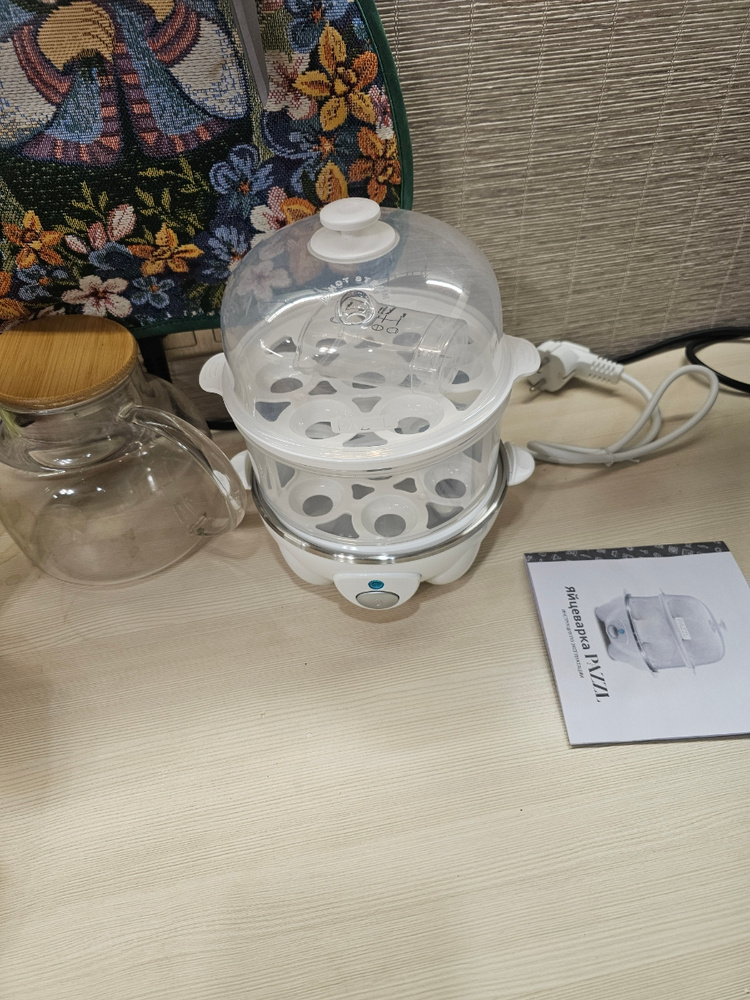 PAZZL Яйцеварка электрическая пароварка 5 в 1, ЗВУКОВОЙ СИГНАЛ - купить с доставкой по выгодным ...