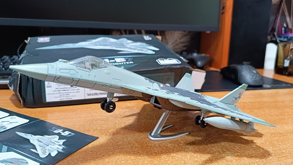 Су-57 Истребитель Модель самолета Коллекционная 1/72 Building Block ...