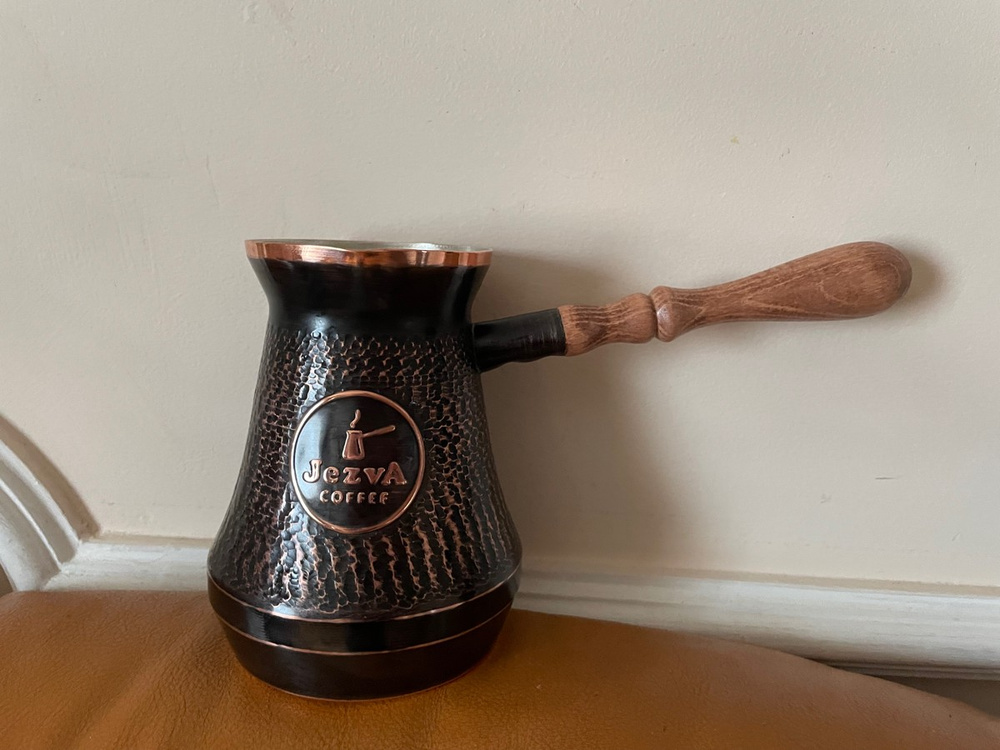 Турка для кофе медная 370 мл, JEZVA COFFEE Армянская джезва цельная - купить с доставкой по ...