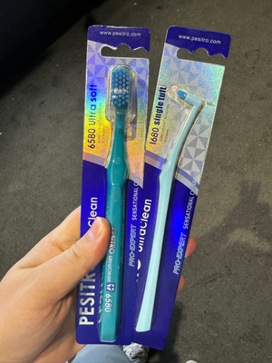 Монопучковая зубная щетка Pesitro 1680 6 мм, для брекетов и имплaнтов ...