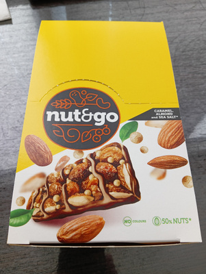 Батончик Nut and Go миндаль - арахис, 18шт по 36г - купить с доставкой ...