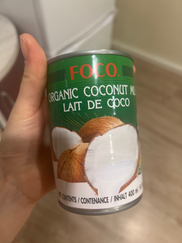 Кокосовое молоко FOCO органическое БЕЗ ДОБАВОК, жирность 10-12%, 400 мл ...